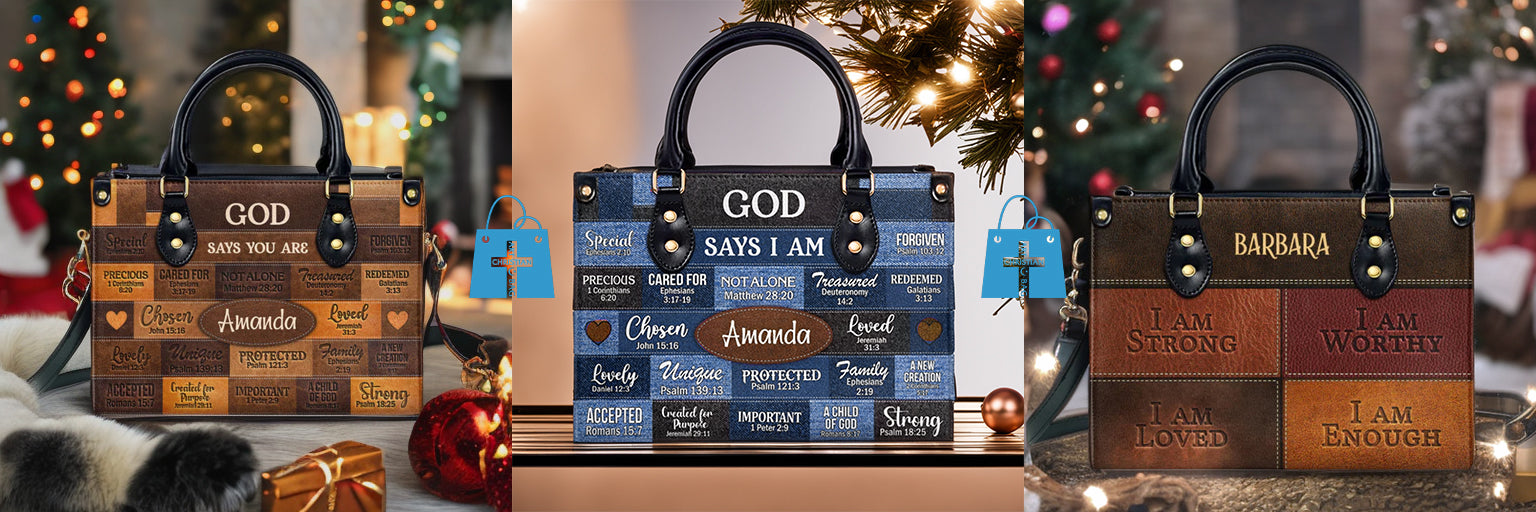 Discover Your Divine Worth with Personalized Leather Bags and Bible Co ...