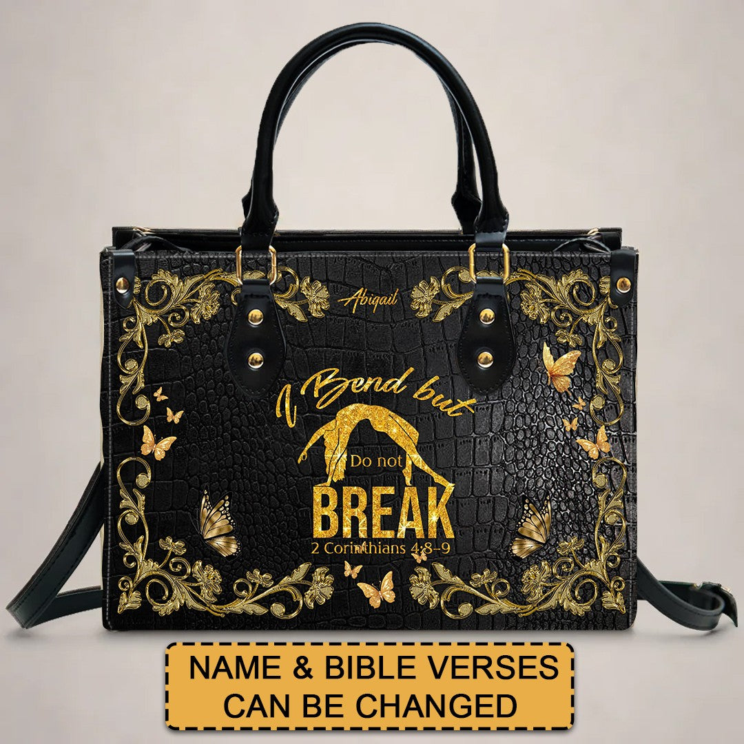 Custom “I Bend But Do Not Break” Bible Verse Bag – Personalized Christ ...